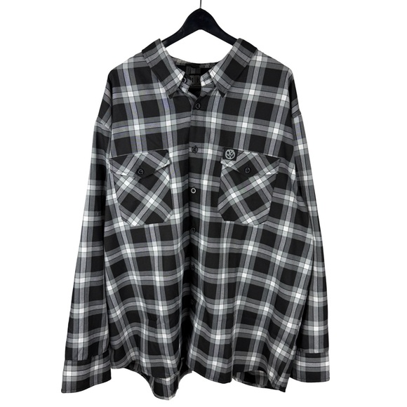 DIXXON | Shirts | Mens Dixxon Flannel Co Pennywise Black White Button ...